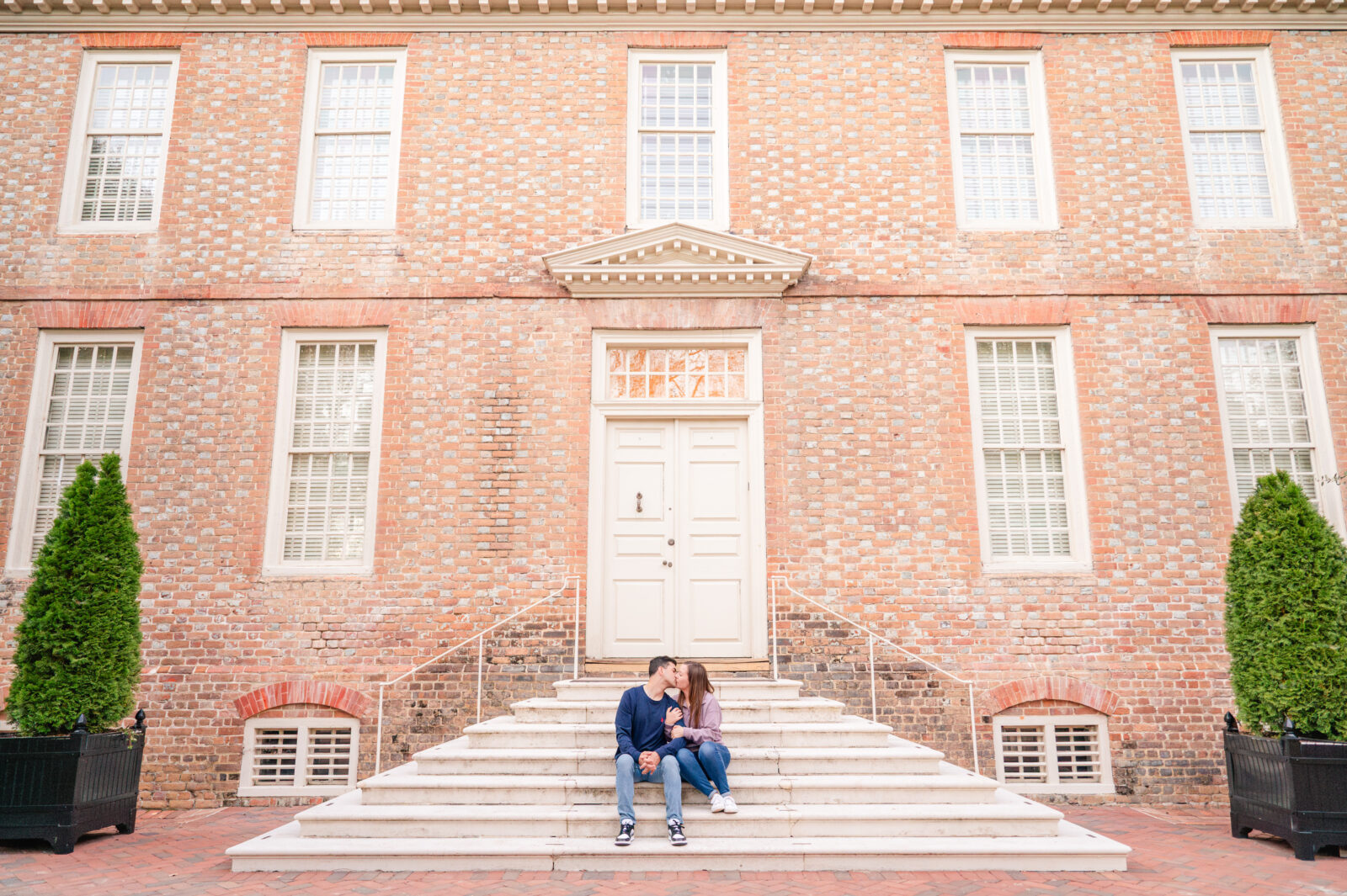 Historic Williamsburg Fall Engagement Session - Stephanie & Casey